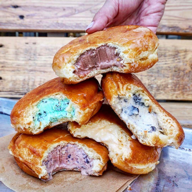 Summertime Yummytime: Donuts filled with ICE CREAM!! - Pee-wee's blog