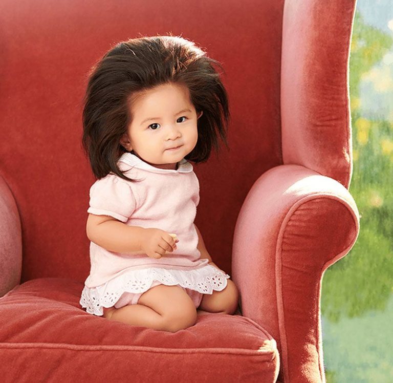 One-year-old Baby Chanco is now a hair model - just look at her mane ...