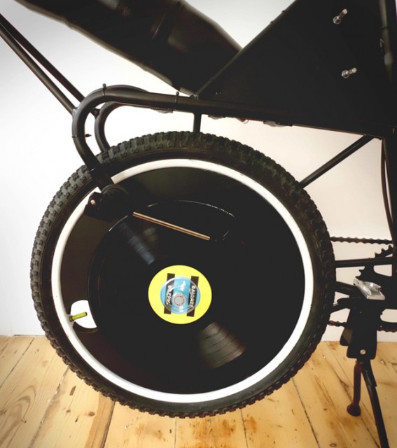 TGIF!! A BICYCLE that PLAYS VINYL RECORDS on its WHEELS! - Pee-wee's blog