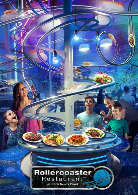 The Rollercoaster Restaurant Delivers Food by a Mini Rollercoaster ...
